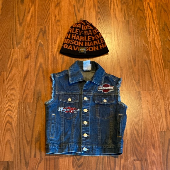 Harley-Davidson | Jackets & Coats | Harley Davidson Boys Vest And ...